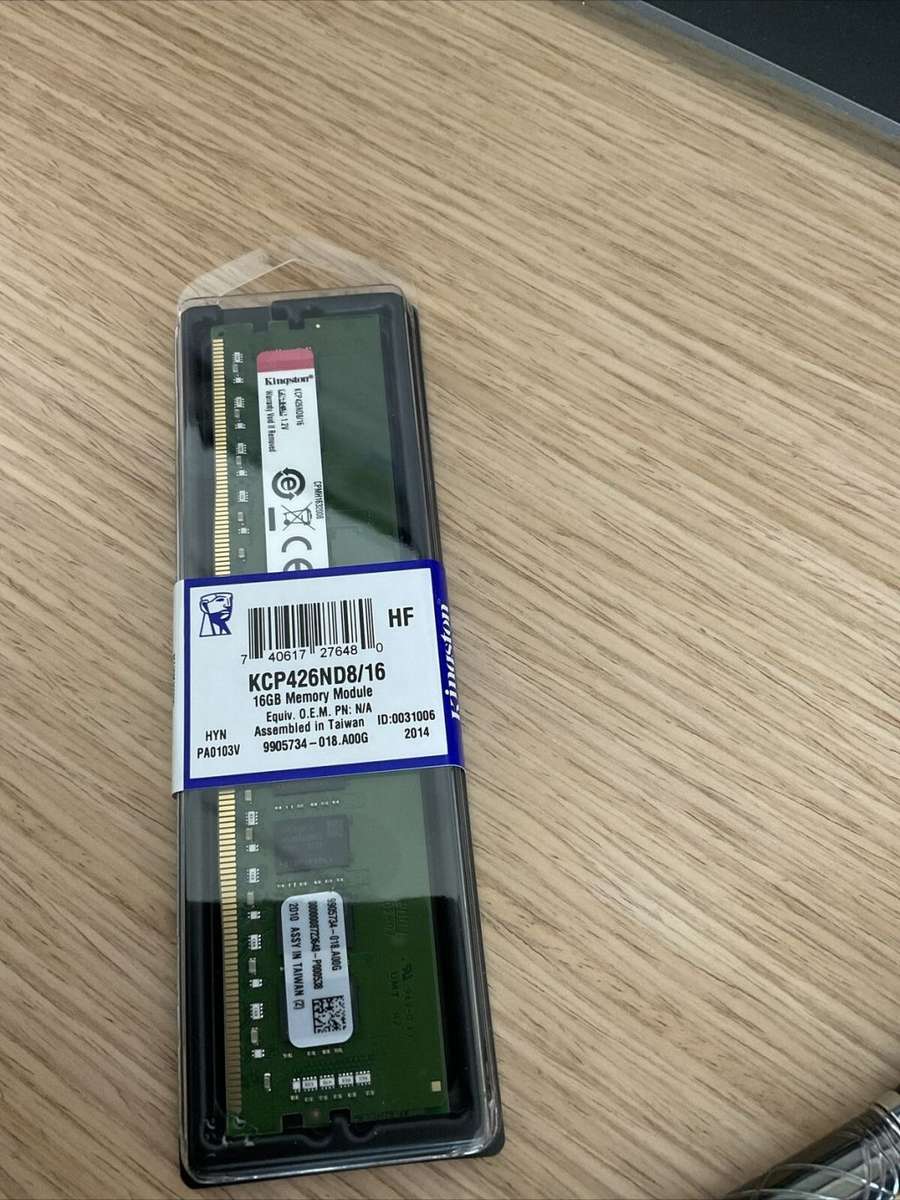 Memory (RAM) - Kingston Desktop Memory 16GB DDR4 2666MHz Module KCP426ND8/16 was listed for R490 ...